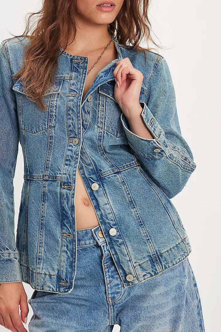 FREE PEOPLE LULU DENIM JACKET – Lunachics